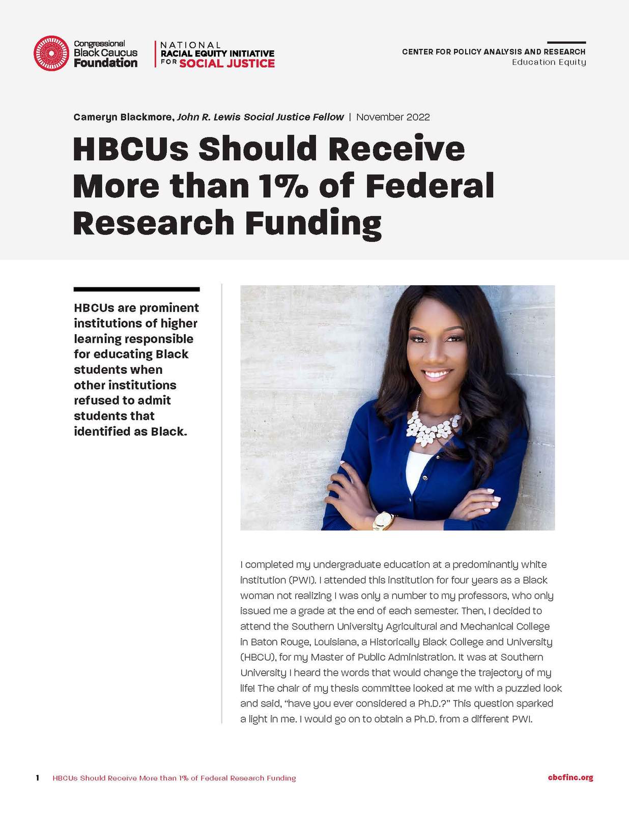 NREI Research Op-Ed: HBCUs Should Receive More than 1% of Federal Research Funding » Publication ...